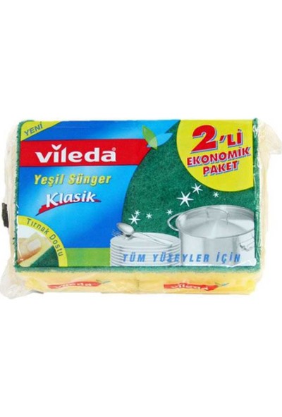 Vileda Bulaşık Süngeri Klasik 2li