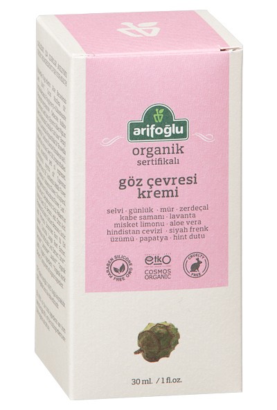 Arifoğlu Organik Göz Çevresi Kremi 30 ml