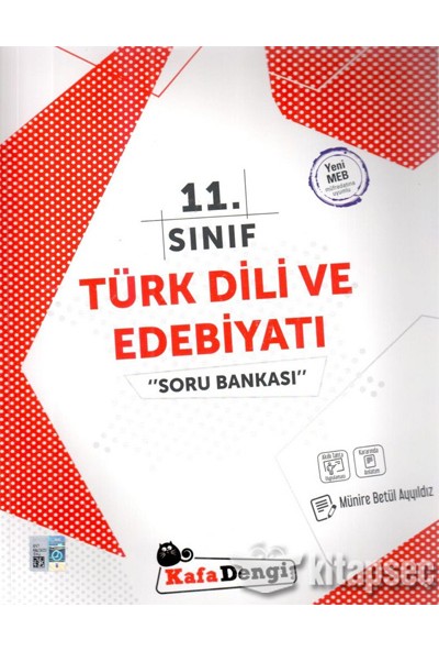 Kafa Dengi Yayınları 11. Sınıf Türk Dili ve Edebiyatı Soru Bankası - Münire Betül Ayyıldız Kafa Dengi Yayınları 11. Sınıf Türk Dili ve Edebiyatı Soru Bankası - Münire Betül Ayyıldız