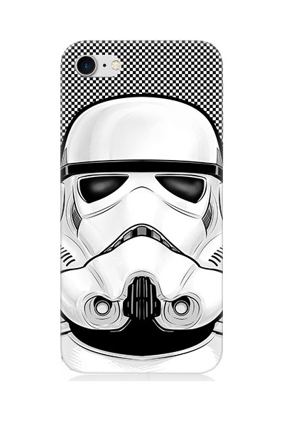 Teknomeg Apple iPhone 8 Star Wars Storm Trooper Desenli Tasarım Silikon Kılıf Teknomeg Apple iPhone 8 Star Wars Storm Trooper Desenli Tasarım Silikon Kılıf