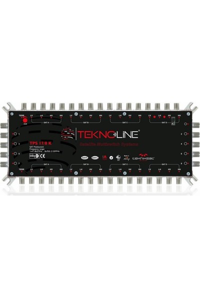TEKNOLINE 17X8 KASKATLI MULTISWITCH ZAMAK KASA UYDU DAĞITIM SANTRALI TEKNOLINE 17X8 KASKATLI MULTISWITCH ZAMAK KASA UYDU DAĞITIM SANTRALI