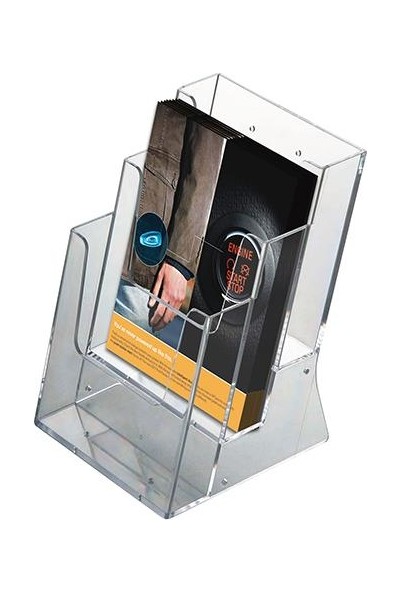 Kıraç Masaüstü 3 Katli Broşürlük Akrilik A4(21X30) Kıraç Masaüstü 3 Katli Broşürlük Akrilik A4(21X30)