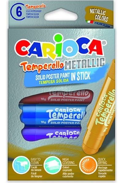 Carioca Temperello Stick Poster Boyama Kalemi Metalik 6’Li