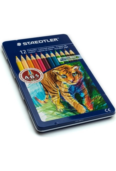 Staedtler Metal Kutuda Abs Sistemli 12'Li Kuru Boya Staedtler Metal Kutuda Abs Sistemli 12'Li Kuru Boya