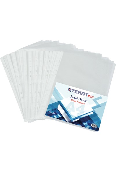 Temat Temat Eco Delikli Poşet Dosya 100'Lük