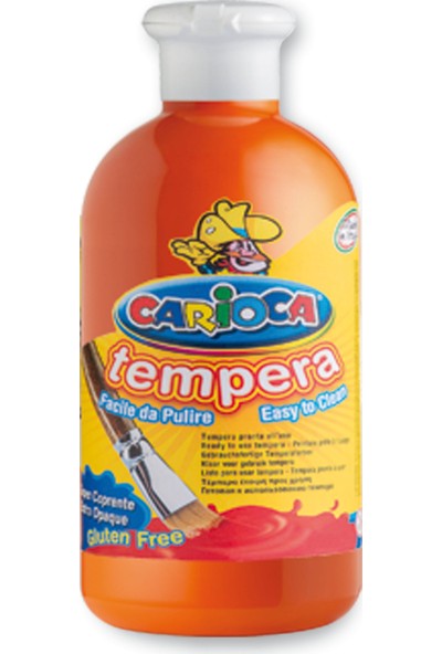 Carioca Tempera Suluboya Süper Yikanabilir Turuncu 500 Ml.