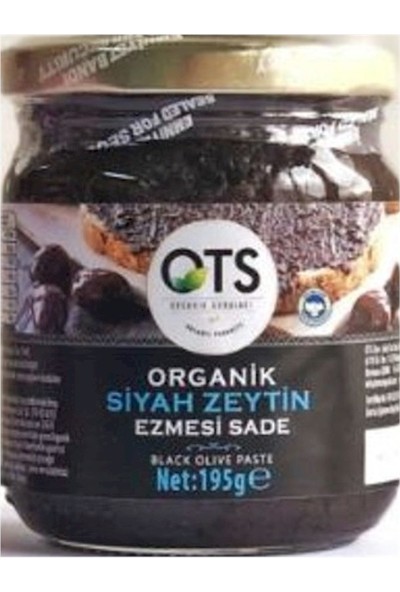 Ots Organik Siyah Zeytin Ezmesi (Sade) Ots Organik Siyah Zeytin Ezmesi (Sade)