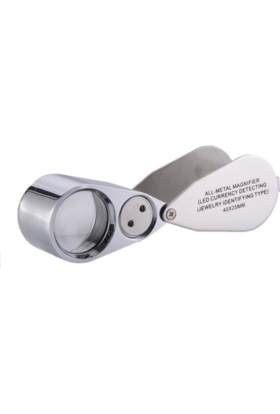 Makroptik 40x Büyütme Metal Lup