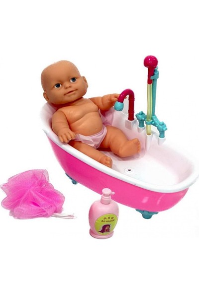 Güven Banyo Yapan Et Bebek Gerçek Su Devir Daimli Küvetli Bebek Fıskiyeli