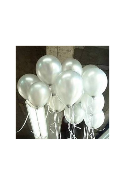 Parti Dolabı 20 Ad Metalik Parlak Gri Gümüş Balon Helyumla Uçan Parti Dolabı 20 Ad Metalik Parlak Gri Gümüş Balon Helyumla Uçan