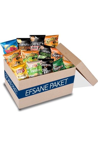 Fritolay Efsane Atıştırmalık Paketi (13 Çeşit Cips) Fritolay Efsane Atıştırmalık Paketi (13 Çeşit Cips)