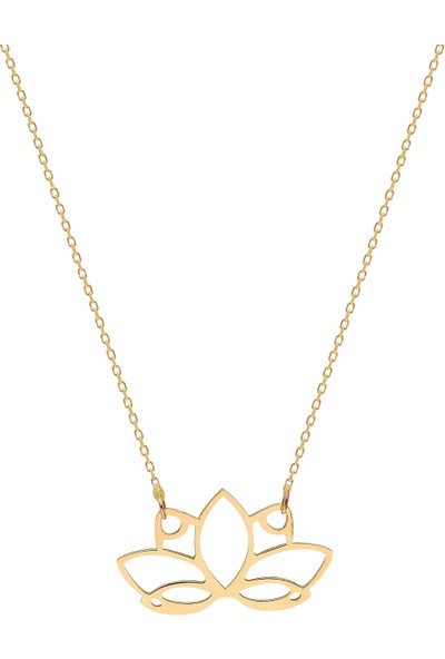 Glorria Altın Yaprak Kolye Sv0076