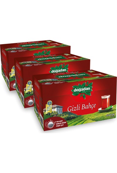 Doğadan Gizli Bahçe 100'Lük Demlik Poşet 3Lü