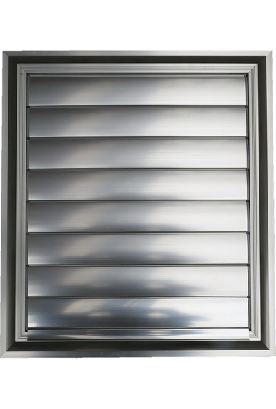Temmenfez - 25X45 - Banyo Havalandırma Alüminyum Parlak Krom Menfez, Panjur