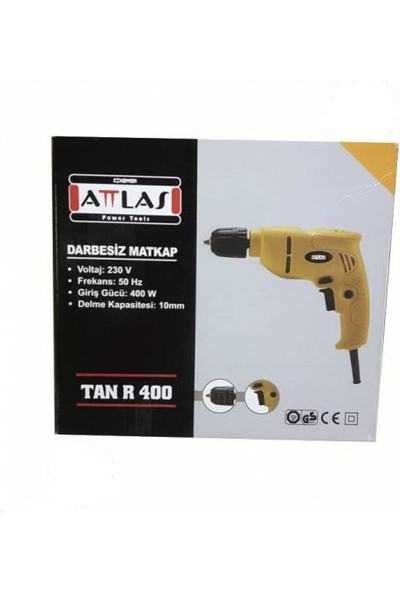 Attlas Tan R 400 Darbesiz Matkap 400 W Attlas Tan R 400 Darbesiz Matkap 400 W