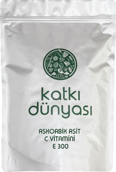 Katkı Dünyası Askorbik Asit (C Vitamini) E300 250 gr Katkı Dünyası Askorbik Asit (C Vitamini) E300 250 gr