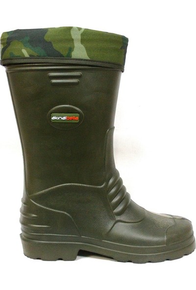 Akınal Bella Termal Çoraplı Su Geçirmez Çizme Haki 40