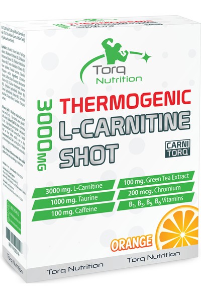 Torq Nutrition 3000 Mg Thermogenic Carnitine Shot 8 Adet Portakal Aromalı Torq Nutrition 3000 Mg Thermogenic Carnitine Shot 8 Adet Portakal Aromalı
