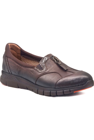 Forelli 29444 Kadın Kahve Deri Halluks Comfort Ayakkabı Forelli 29444 Kadın Kahve Deri Halluks Comfort Ayakkabı