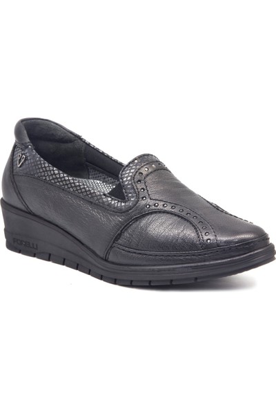 Forelli 25109 Kadın Siyah Deri Halluks Comfort Ayakkabı Forelli 25109 Kadın Siyah Deri Halluks Comfort Ayakkabı