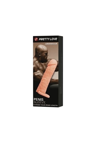 Pretty Ultra Realistik Ten Rengi Penis Kılıfı ile Daha Uzun Pretty Ultra Realistik Ten Rengi Penis Kılıfı ile Daha Uzun