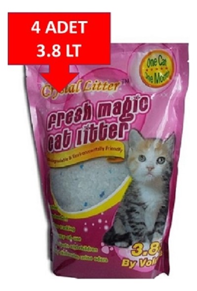 Fresh Magic Silika Kedi Kumu 3,8 Lt x 4 Adet