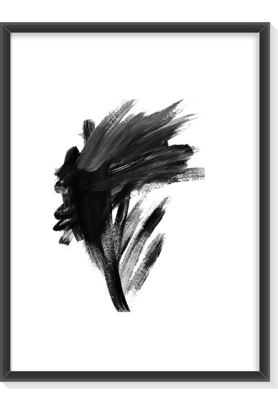 Normmade Brush Siyah Çerçeveli Baskı