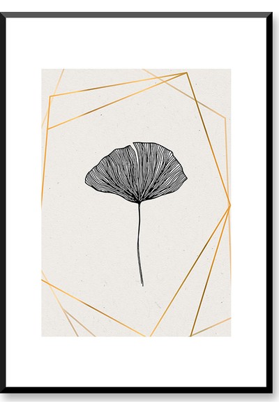 Normmade Gold Lines 1 Siyah Çerçeveli Baskı Normmade Gold Lines 1 Siyah Çerçeveli Baskı