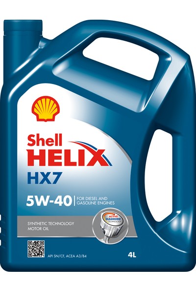 Shell Helix HX7 5W-40 4 Litre Motor Yağı ( Üretim Yılı: 2021 ) Shell Helix HX7 5W-40 4 Litre Motor Yağı ( Üretim Yılı: 2021 )