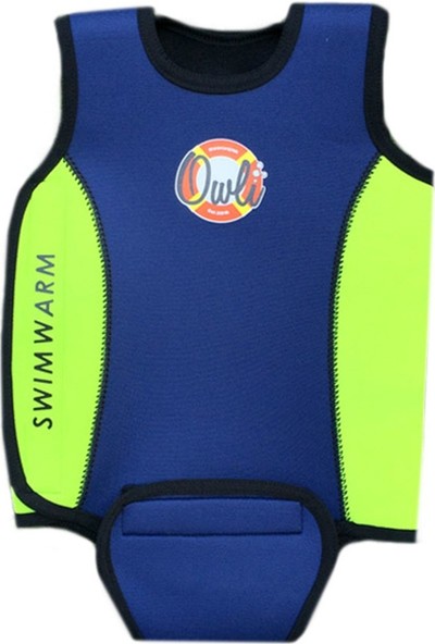 Owli Swimwarm Üşütmeyen Bebek Mayosu Lacivert-Sarı