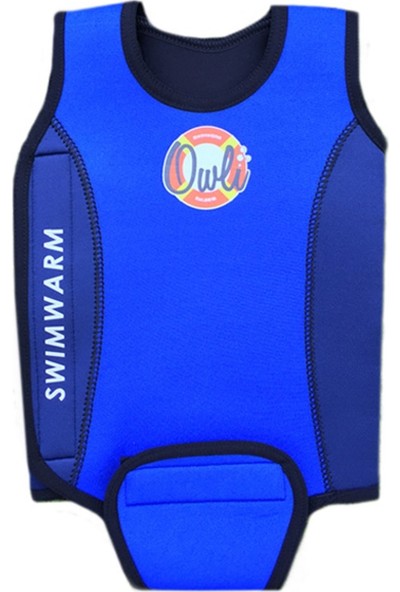 Owli Swimwarm Üşütmeyen Bebek Mayosu Mavi-Lacivert