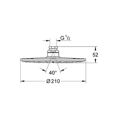 Grohe Rainshower® Tepe Duşu Cosmopolitan 21 cm - 28368000 Fiyatı