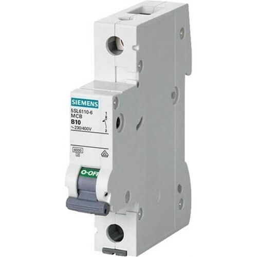 Siemens 5Sl6110-7 - 1X10A C Tipi 6Ka Otomatik Sigorta - Fiyatı