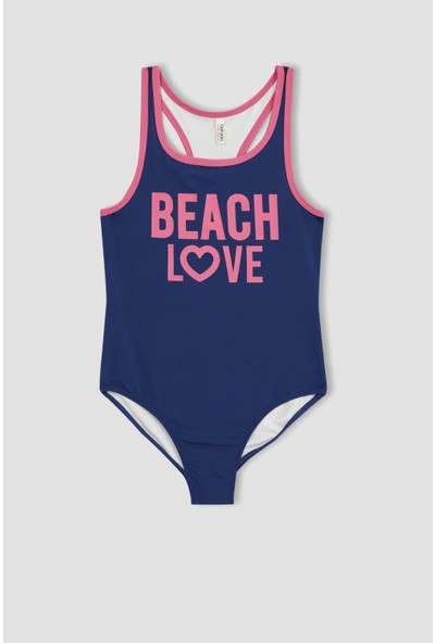 DeFacto Kız Çocuk Slogan Baskılı Mayo X5163A622SM