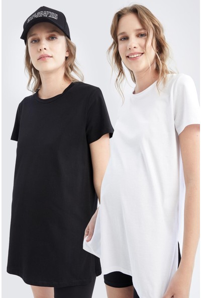 DeFacto Regular Fit Bisiklet Yaka Kısa Kollu 2'li Basic Tişört X6128AZ22SM DeFacto Regular Fit Bisiklet Yaka Kısa Kollu 2'li Basic Tişört X6128AZ22SM