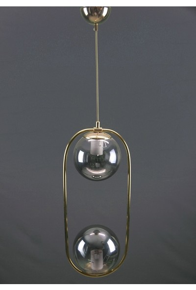 Buraksan Aydınlatma Yarımay 2li Kapalı Glop Camlı Gold Avize Buraksan Aydınlatma Yarımay 2li Kapalı Glop Camlı Gold Avize