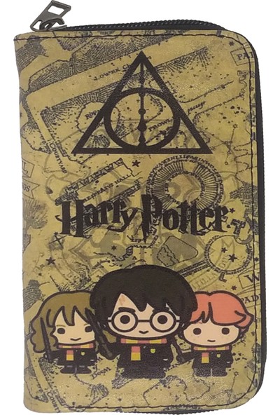 Alp Collection Harry Potter Baskılı 2 Bölmeli Fermuarlı Suni Deri Cüzdan Alp Collection Harry Potter Baskılı 2 Bölmeli Fermuarlı Suni Deri Cüzdan