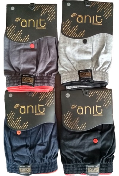 Abani Classic Anıt 1146 Erkek Penye Düz Boxer Çok Renkli 4'lü Paket