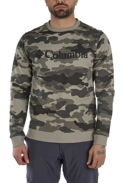 Columbia Csc M Bugasweat Crew Camo Erkek Sweatshirt
