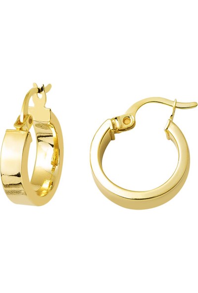 Bilezikci Klasik Düz 8 Ayar Altın Halka Küpe Bilezikci Klasik Düz 8 Ayar Altın Halka Küpe