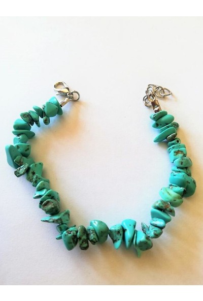 Rihen's World Mavi Kırık Doğal Taş Bileklik