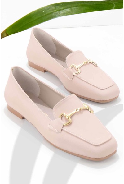 Bambi Mat Nude Kadın Loafer Ayakkabı K016411654
