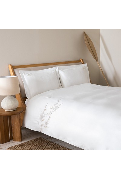 Aves Çift Kişilik Nevresim Seti 200X220 cm Ekru