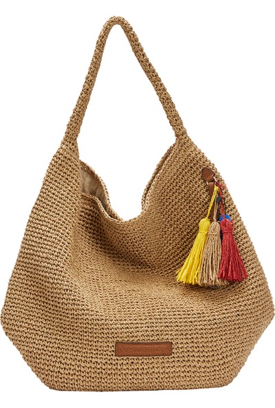 Nautica CN3091T Bej Kadın Plaj Çantası