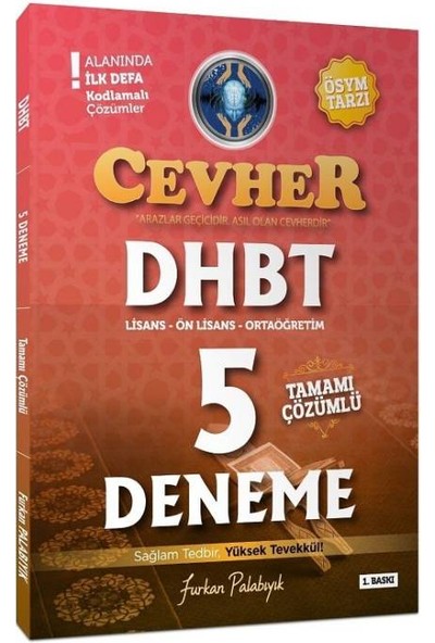 Tahayyül Dhbt Cevher 5 Li Deneme Tahayyül Dhbt Cevher 5 Li Deneme