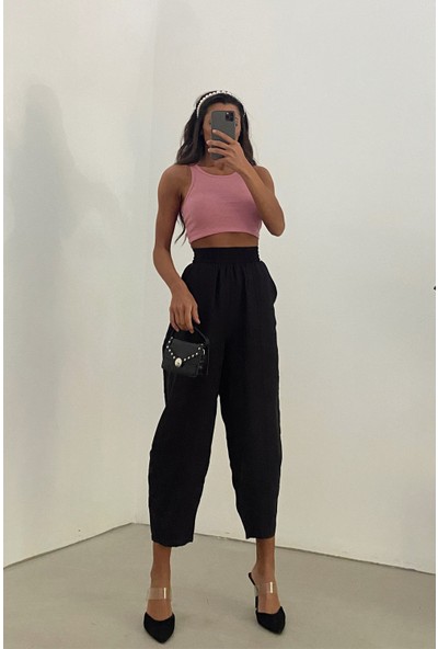 Tensel Harem Pantolon Siyah