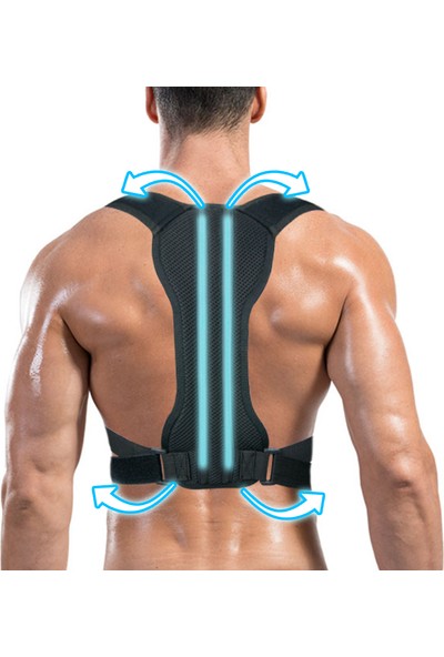 Ankaflex Medikal Dik Durus Korsesi Kambur Önleyici Ortopedik Dik Durus Korsesi Manyetik Omuz Sırt Bel Korsesi