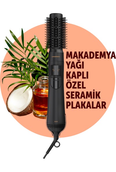 Grundig HS 7080 NaturaShine Saç Şekillendirme Fırçası Grundig HS 7080 NaturaShine Saç Şekillendirme Fırçası