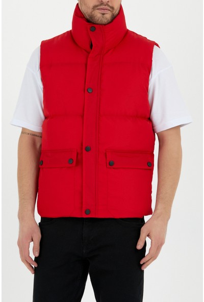 Densmood Hakim Yaka Fermuarlı Erkek Şişme Yelek Densmood Hakim Yaka Fermuarlı Erkek Şişme Yelek