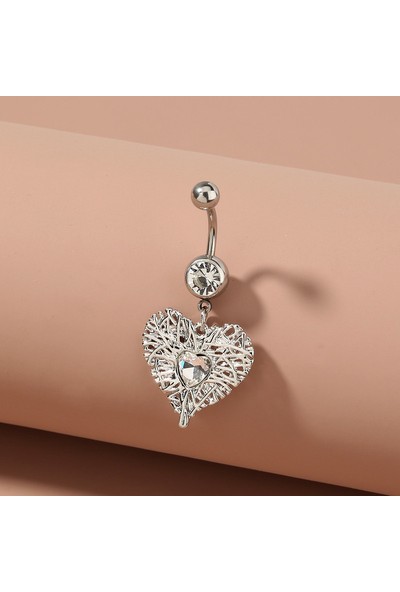 Sanmusen Kalp Şeklinde Cam Matkap Göbek Piercing Takı (Yurt Dışından) Sanmusen Kalp Şeklinde Cam Matkap Göbek Piercing Takı (Yurt Dışından)